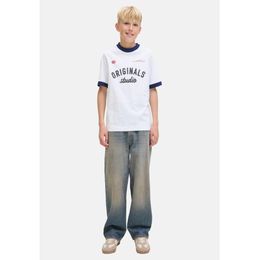 Jack & Jones JACK & JONES Junior T-Shirt 'Cambridge Ringer' in wei&szlig; | Gr.: 176