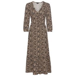 Laura Scott Jerseykleid in schwarz-beige-gebl&uuml;mt | Gr.: 38