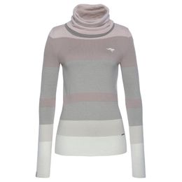 Kangaroos Rollkragenpullover in Beige/ Rosa | Gr.: 32/34