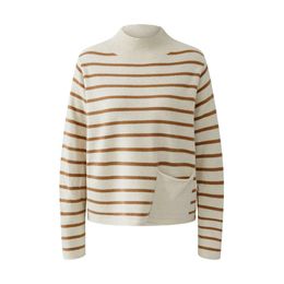 Oui Pullover in Camel/ Creme | Gr.: 44