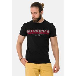 Cipo & Baxx T-Shirt CIPO & BAXX "T-Shirt", Jungen, Gr. XXL, schwarz, 95% Baumwolle, 5% Elasthan, bedruckt, regular fit, Rundhals, Shirts T-Shirt, mit markantem Print
