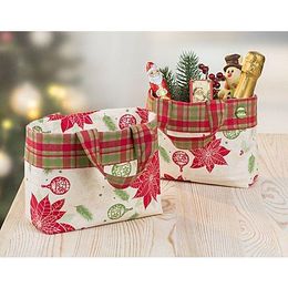 buttinette Näh-Set "Geschenk-Täschchen X-Mas", 2 Stück