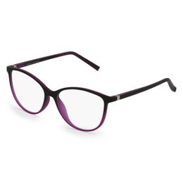 Fielmann 2187 FLEX CL Brille Damen | Fassung: Vollrand, Butterfly, Schwarz Lila