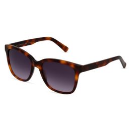 Fielmann SJ 001 SUN CL | Damen-Sonnenbrille | Fassung: Vollrand, Quadratisch, Acetat, Havanna | Glasfarbe: Grau