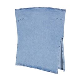 Bershka Top Damen Gr&ouml;&szlig;e S blue denim