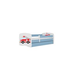 H&ouml;ffner Bett Feuerwehr &brvbar; blau &brvbar; Ma&szlig;e (cm): B: 90 H: 61 &raquo; H&ouml;ffner