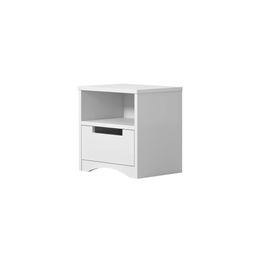 Höffner Nachtkommode Classic ¦ weiß ¦ Maße (cm): B: 39,5 H: 40,5 » Höffner