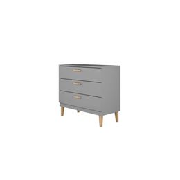 H&ouml;ffner Kommode Kubi &brvbar; grau &brvbar; Ma&szlig;e (cm): B: 100 H: 90 &raquo; H&ouml;ffner