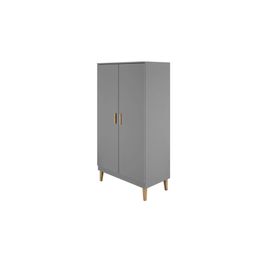 Höffner Kleiderschrank Kubi grau Maße (cm): B: 100 H: 184 » Höffner