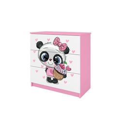 Höffner Kommode Panda rosa/pink Maße (cm): B: 81 H: 80,5 » Höffner