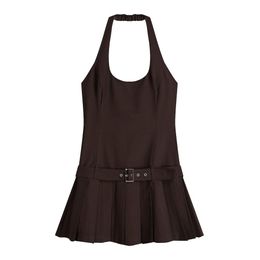 Bershka Kleid Damen Gr&ouml;&szlig;e 40 braun / hellbraun Winterkleid