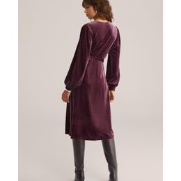 WE Fashion Kleid Damen Gr&ouml;&szlig;e 44 aubergine Winterkleid