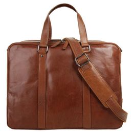 XZONE X-ZONE Reisetasche echt Leder cognac