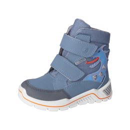 Ricosta Stiefelette &raquo;Stiefelette Lederimitat/Textil&laquo; Blau/Grau 35 35 Verschluss: Klettverschluss