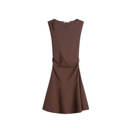 Bershka Kleid Damen Größe 40 braun Winterkleid