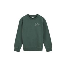 WE Fashion Sweatshirt Jungen Gr&ouml;&szlig;e 158/164 dunkelgr&uuml;n / wei&szlig;