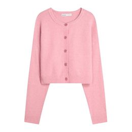 Bershka Knit Cardigan female Pink size L