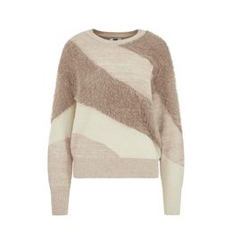 WE Fashion Pullover Damen Gr&ouml;&szlig;e XL creme / beigemeliert / greige