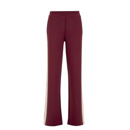 WE Fashion Hose Damen Größe 44 dunkelrot / weiß
