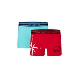 CAMP DAVID Boxershorts »casual« 2er Pack, mit elastischem Logo-Bund goji berry mix M M BOXERSHORT von CAMP DAVID im coolen 2er Pack