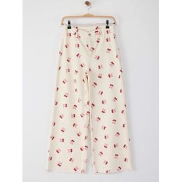 Trendyol Jeans Damen Größe 27/28 creme / rot / dunkelrot