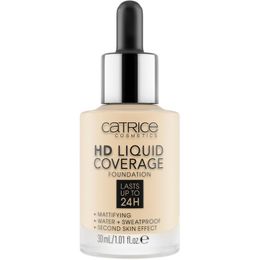 Catrice Foundation »HD Liquid Coverage Foundation« mit leichter Textur Porcelain Beige Hohe und gleichzeitig natürliche Deckkraft