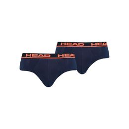 Head Slip »MEN BRIEF« 2er Pack, ohne Eingriff, Logobund Blue / Orange L L Herren Unterhosen von Head
