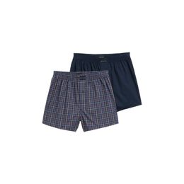 Tom Tailor Herren Kurze Boxershorts im 2er-Pack, braun, Kariert, Gr. S/4