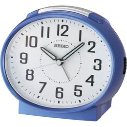 Seiko Quarzwecker »QHK059L« Wecker, Schlafzimmer, Schlummerfunktion, Leuchtzeiger blau Handlicher Quarzwecker