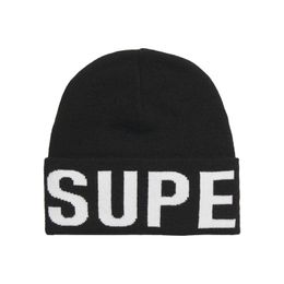 Superdry Beanie »BRANDED KNITTED BEANIE HAT« Black