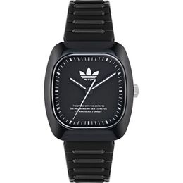 adidas originals Quarzuhr »RETRO WAVE TWO« Armbanduhr, Herrenuhr, Damenuhr, unisex, Kunststoffarmband schwarz 0 Formschöne Armbanduhr für Sie & Ihn