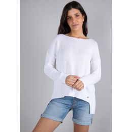 Please Jeans Rundhalspullover &raquo;PL-M49&laquo; in sch&ouml;ner Melange-Optik, One Size bianco 1 1 Pullover "PL-M49" von Please Jeans