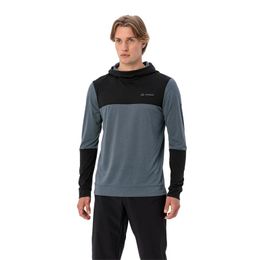 Vaude Langarmshirt black/heron S kleine Rückentasche mit Reißverschluss