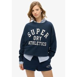 Superdry Sweatshirt »Ath Ess Relaxed Applique Crew« Richest Navy M M Sweater von Superdry