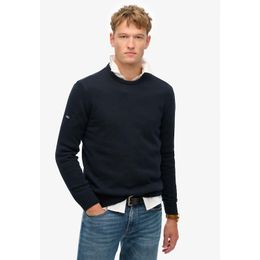 Superdry Strickpullover &raquo;COTTON CLASSICS KNIT CREW&laquo; Navy L L Modischer Pullover von Superdry