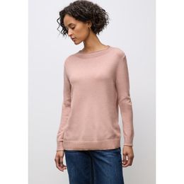 Street One Strickpullover mit feiner Rollkante faded rose mel. 34 34 Pullover von Street One