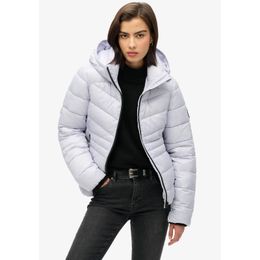 Superdry Steppjacke »HOODED FUJI QUILT PADDED JKT« mit Kapuze Iced Purple XS XS Moderne Pufferjacke von Superdry