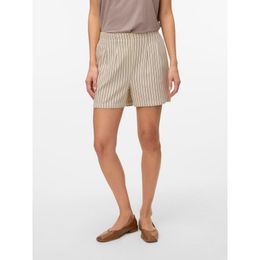Véro Moda VERO MODA Shorts »VMJESMILO HW SHORTS WVN NOOS« mit Leinen Silver Lining Stripes:Anja Obsidian M (38) - N-Gr N-Gr M (38) Shorts von Vero Moda