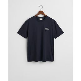 Gant T-Shirt &raquo;SMALL GRAPHIC SS T-SHIRT&laquo; Evening blue XL XL Rundhalsshirt von Gant