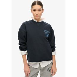 Superdry Sweatshirt »ATHLETIC LOOSE CROP CREW« Eclipse Navy XS XS Sweater von Superdry