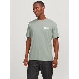 Jack & Jones JACK & JONES Rundhalsshirt &raquo;JJECORP mit Logo-Print und klassischem Rundhals&laquo; mit Rundhalsausschnitt Iceberg Green Detail:Small Print L L...