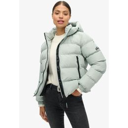 Superdry Steppjacke »HOODED SPORTS PUFFER JACKET« ohne Kapuze Puritan Grey S S Moderne Pufferjacke von Superdry