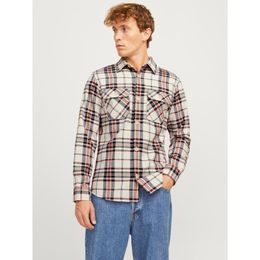 Jack & Jones JACK & JONES Langarmhemd »JJEDARREN OVERSHIRT LS NOOS« Mocha Bisque XXL - N-Gr N-Gr XXL Twill ist ein strapazierfähiges Gewebe