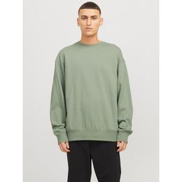 Jack & Jones Jack & Jones Herren Sweatshirt &raquo;JJECHARGE SWEAT CREW NECK NOOS&laquo;, mit Rippb&uuml;ndchen gr&uuml;n S