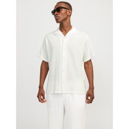 Jack & Jones JACK & JONES Kurzarmhemd &raquo;JORLUKE CRINKLE RESORT SHIRT SS SN&laquo; Cloud Dancer L - N-Gr N-Gr L Cooles Hemd von Jack & Jones