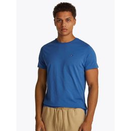 Tommy Jeans T-Shirt »TJM ESSENTIAL SOLID TEE«, mit Rundhalsausschnitt und dezenter Logo-Flag Tempo Blue L L T-Shirt von Tommy Jeans für bequemen...