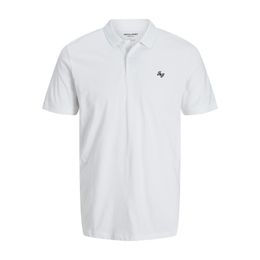 Jack & Jones JACK & JONES Poloshirt »JJEJERSEY LOGO POLO SS SN« mit Logo Stickerei White XXL XXL Polo mit Knopfleiste von Jack & Jones