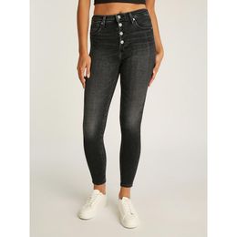 Calvin Klein Jeans Skinny-fit-Jeans »HIGH RISE SUPER SKINNY ANKLE« in dunkelgrauer Waschung Denim Black 28 - N-Gr N-Gr 28 Jeans von CALVIN KLEIN