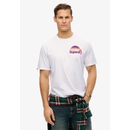 Superdry Rundhalsshirt »CL GREAT OUTDOORS CHEST TEE« Optic L L Cooles Shirt von Superdry