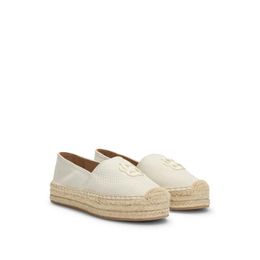 BOSS Espadrille »Madeira_Slon« Sommerschuh, Urlaubschuh, Loafer, Slipper mit Plateausohle beige 35 35 Espadrille zum Schlupfen